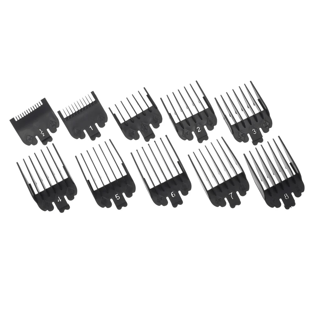 10PCS Hair Clipper Combs Guide Kit Plastic Hair Trimmer Guards Cutting ...