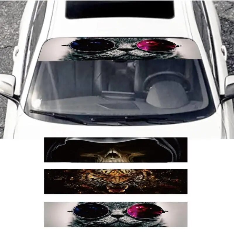 ☃Cat Eye Stickers Car Cat Eye Reflective Safety Stickers Warning Decals ...