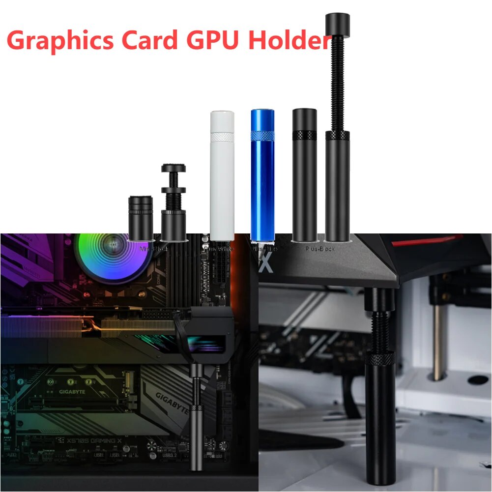 ~Graphics Card GPU Holder Support Telescopic Rotary Video Card Sag ...