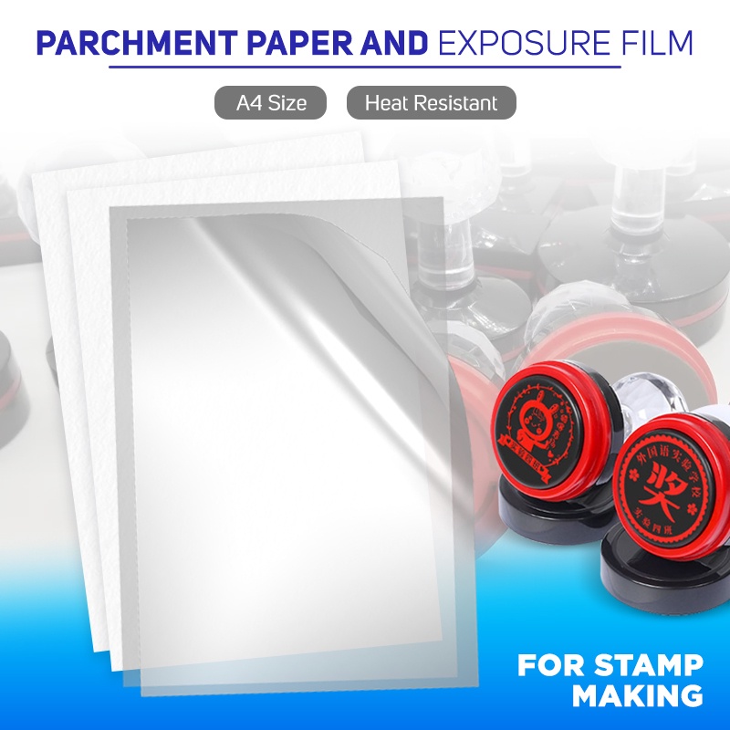 5 Sheets Transfer Paper For Flash Stamp Making Parchment Exposure Film ...