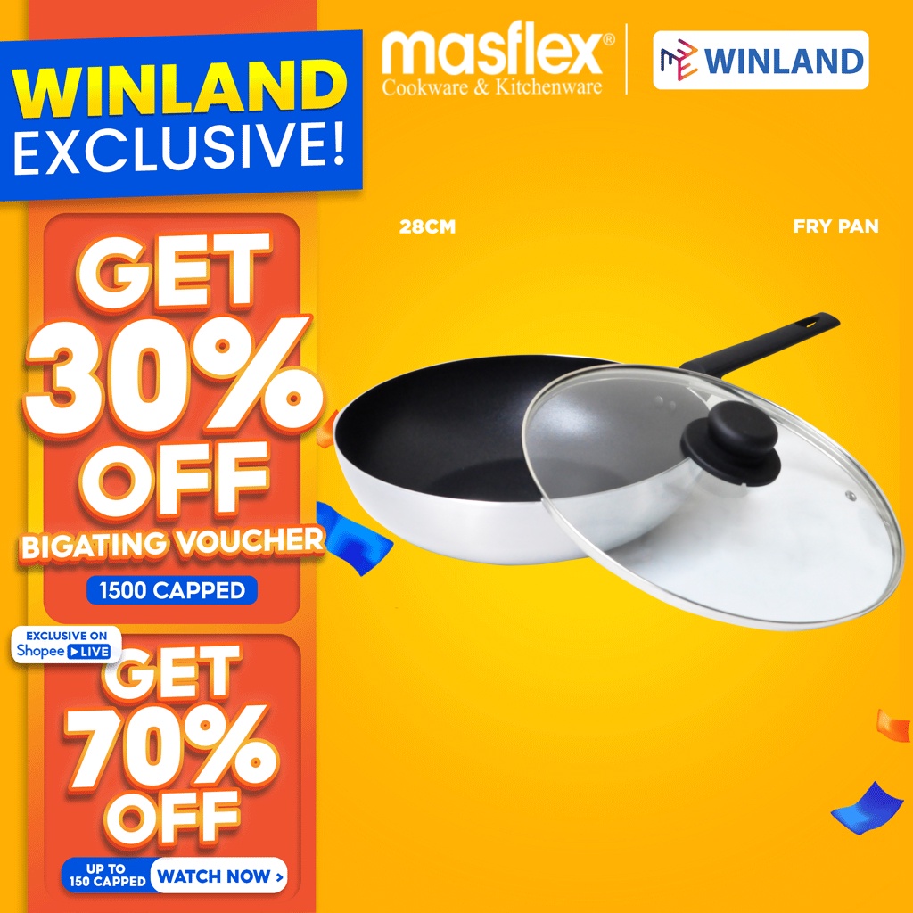 Masflex by Winland Non Stick Satin Induction Deep Frying Fry Pan w ...