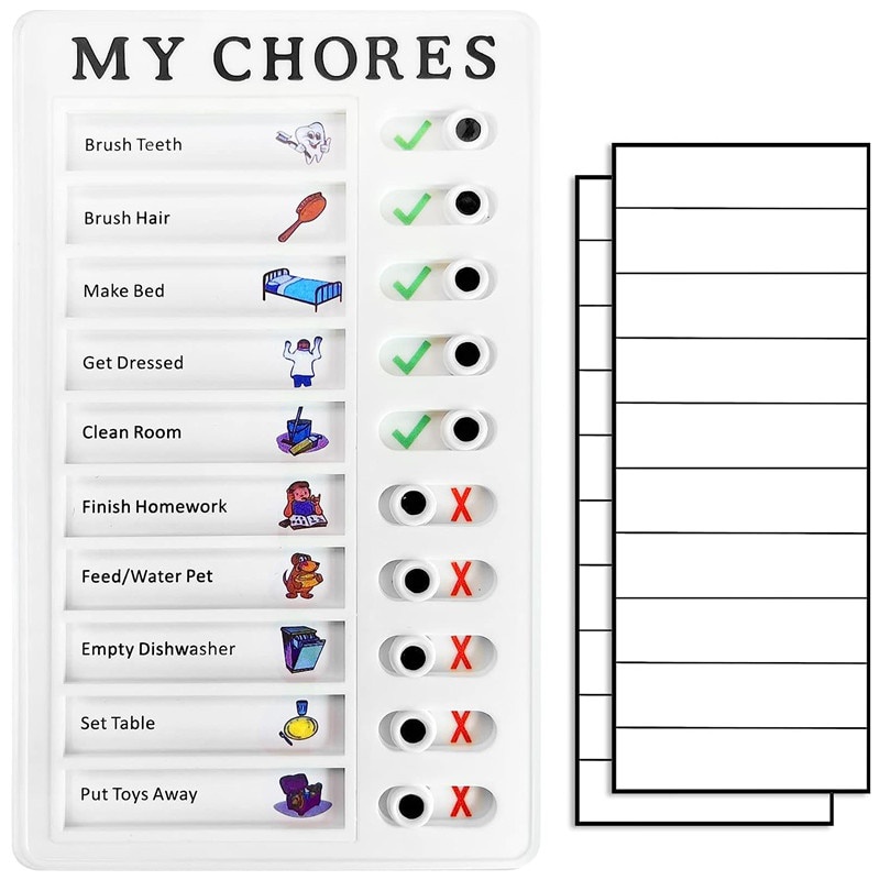 Reusable My Chores Checklist Daily Planner Chore Chart Memo Board Home ...