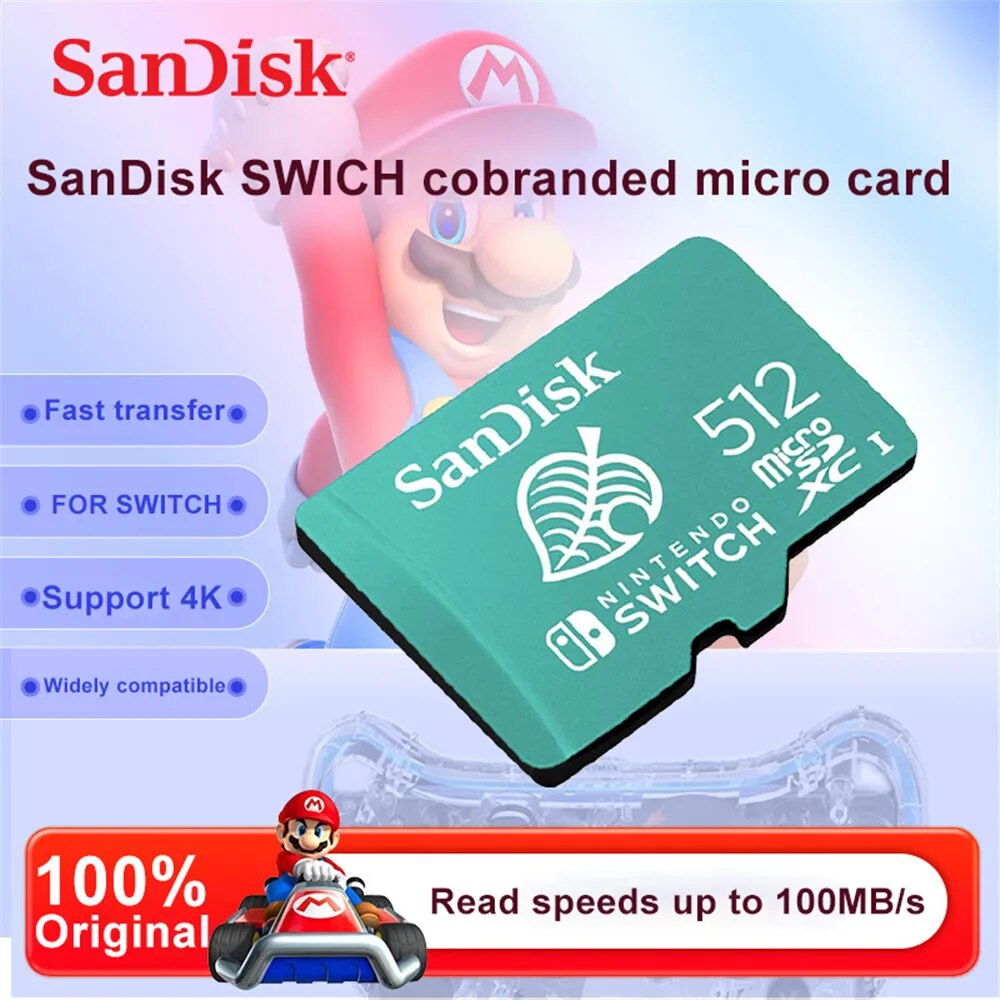 SanDisk Memory Card Nintendo-Licensed Memory Cards 128GB 256GB 512GB ...