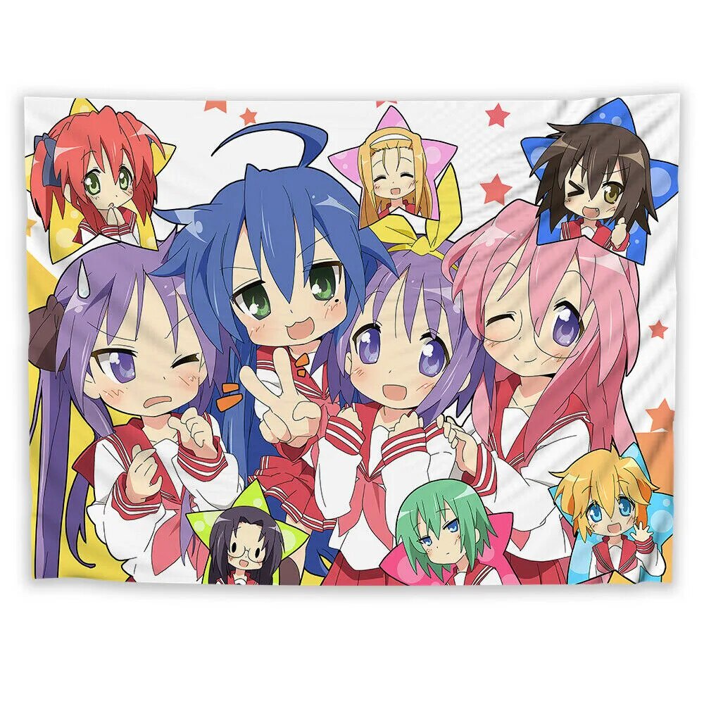 Anime Lucky Star Kawaii Izumi Konata Tapestry Wall Hanging Japan ...