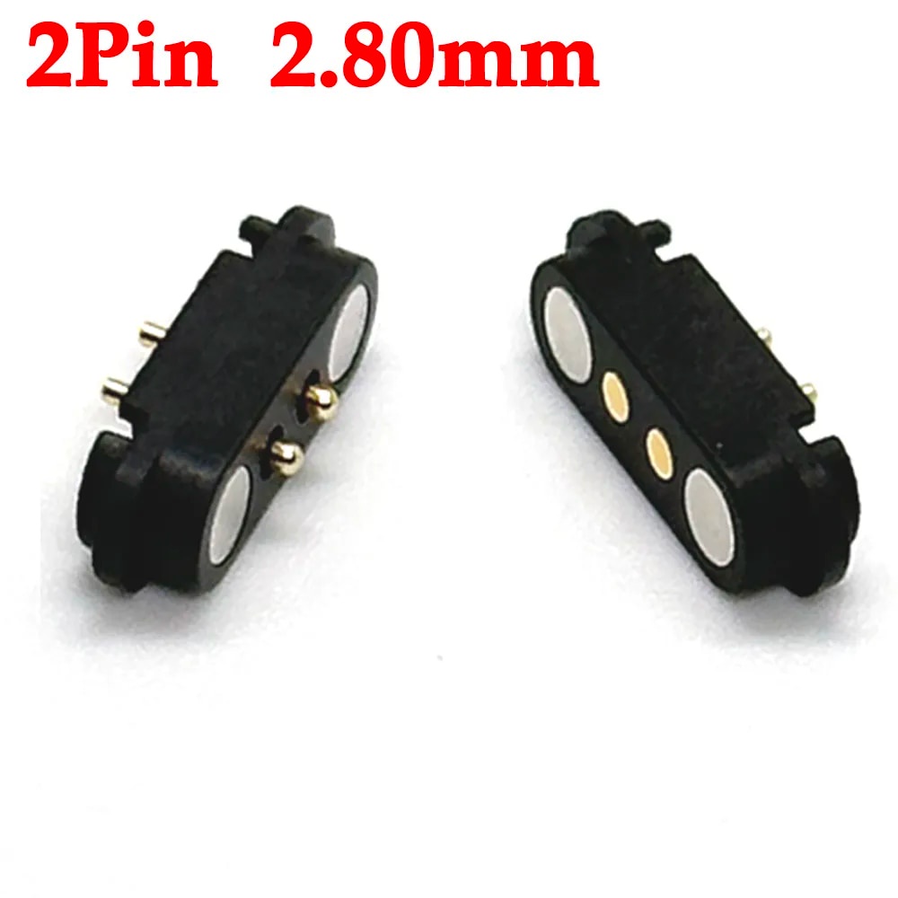 1sets 2A 2Pin DC Magnetic Pogo Pin Connector 2 Pin Pogopin Male Female ...