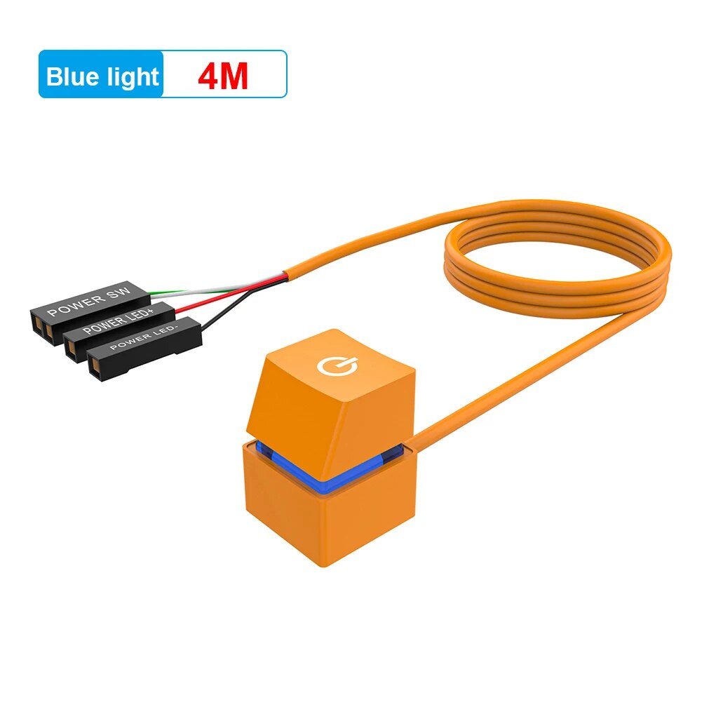 ⚜Desktop Computer Power Button Switch LED Light External Computer Power ... ⚜Desktop Computer Power Button Switch LED Light External Computer Power ...