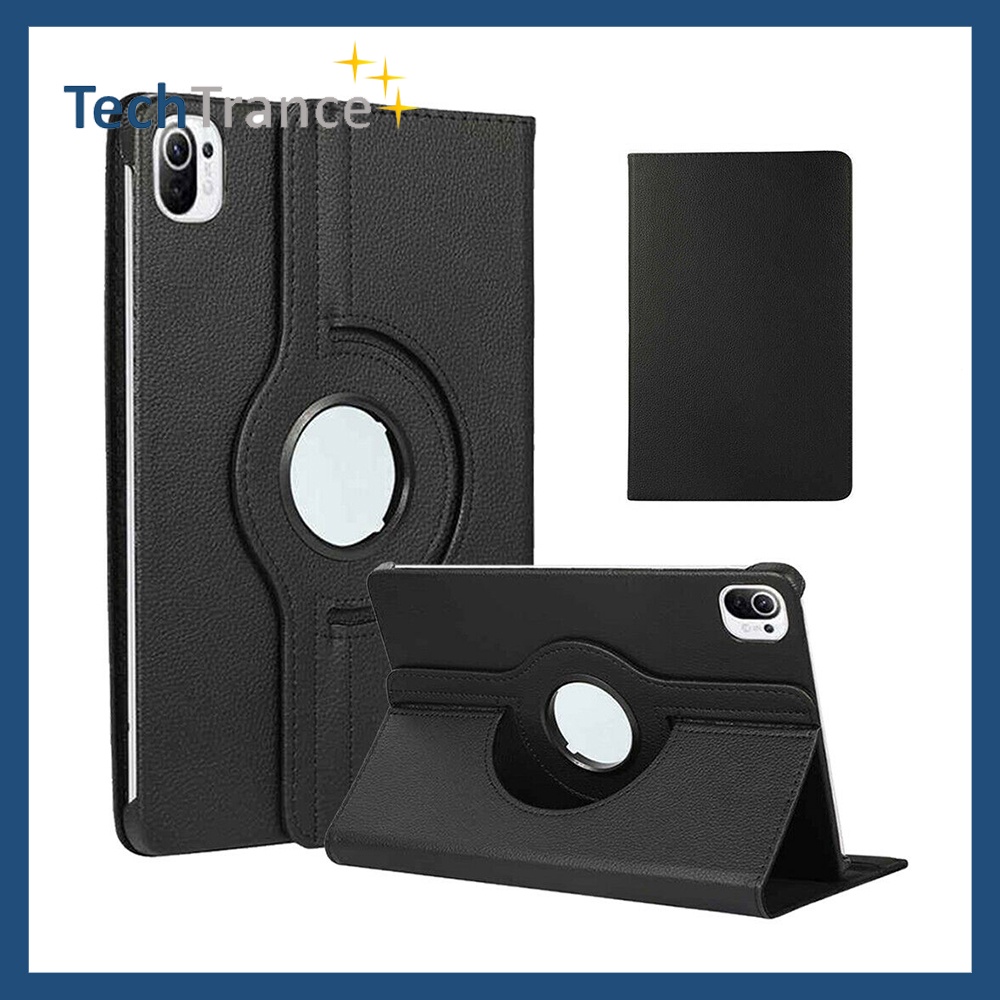 TechTrance Rotate Leather Flip Case Xiaomi Pad 7 5 Redmi Pad SE 8.7 11. ...