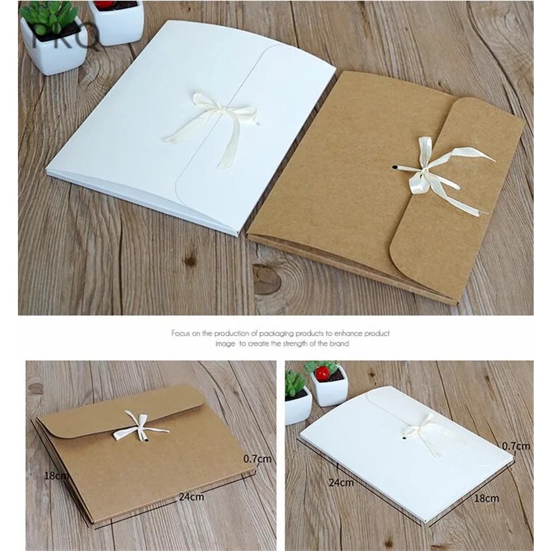 20pcs/lot 24*18*0.7cm Large Gift Scarf Envelope Box Packaging with ...