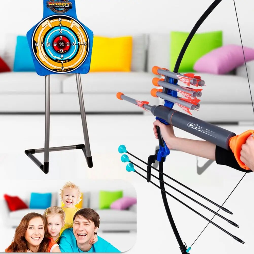 ~Archery Bow And Arrows Toys Kids Shooting Suction Cup Game Props ...