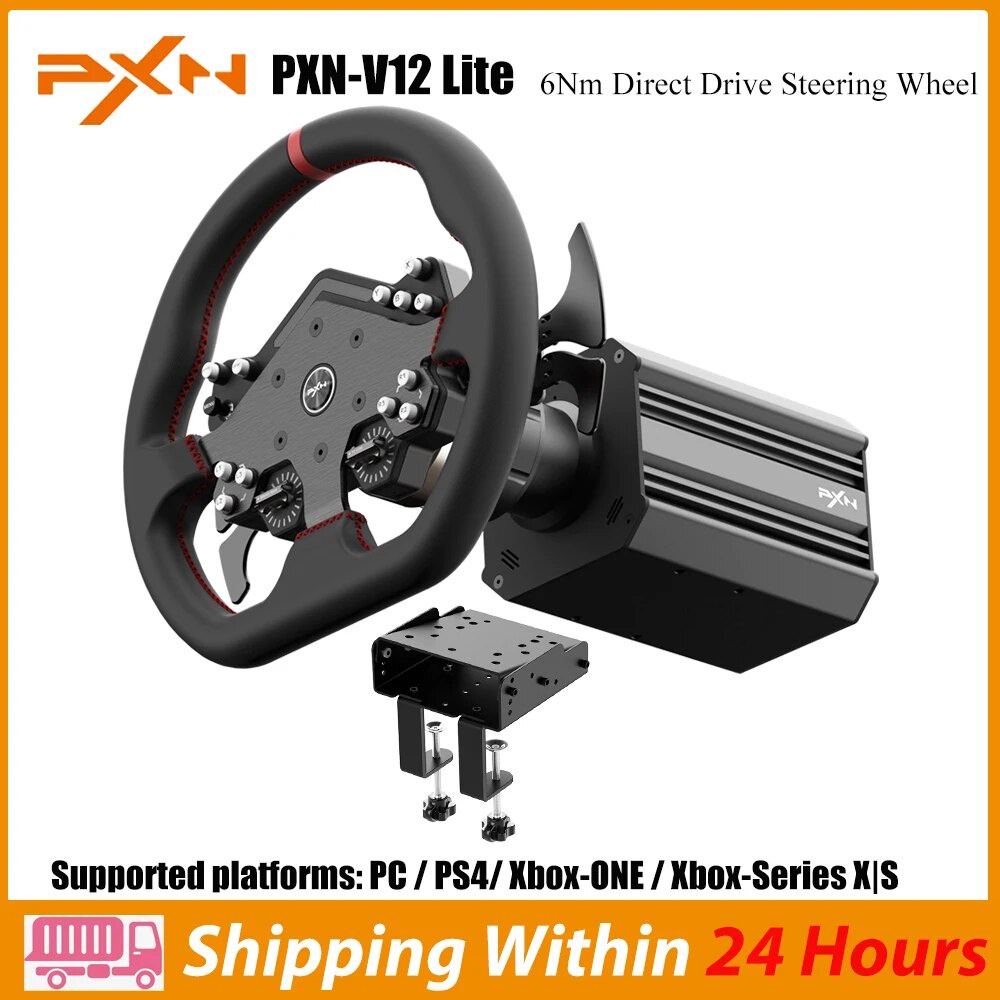 웃PXN V12 Lite Direct Drive Gaming Steering Wheel Racing Simulator With ...