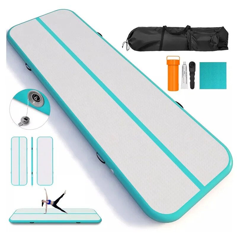 유Best Selling Inflatable Gymnastics Mat Home Use Bouncing Track With ...