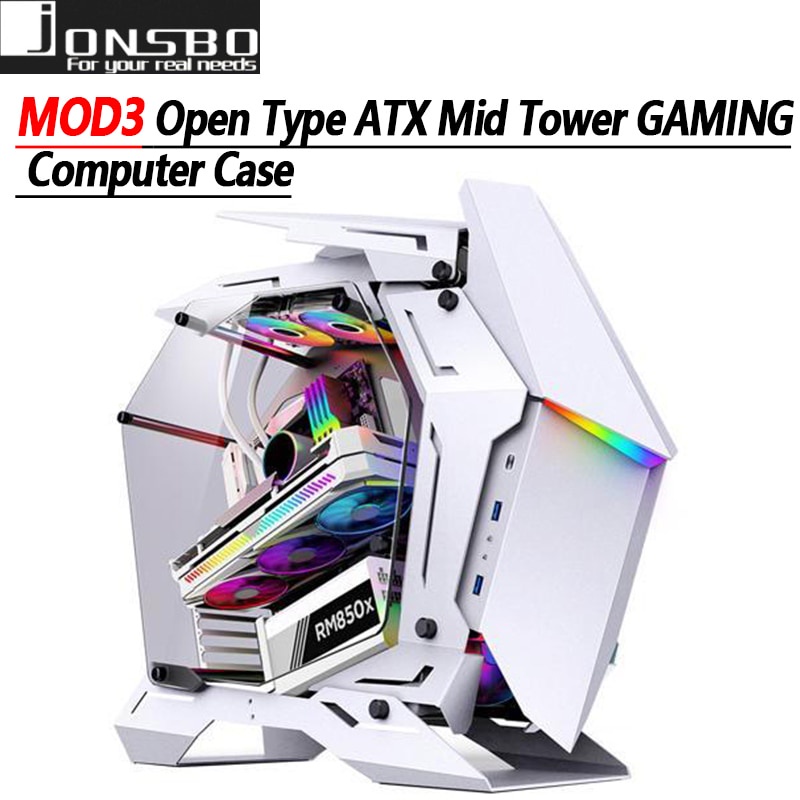 JONSBO MOD3 MOD 3 Open Type ATX Mid Tower Gaming Case E-sports Players ...