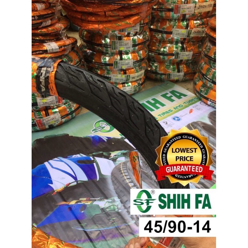 RIM14 SHIHFA TUBETYPE TIRES 45/90, 50/80, 50/90, 50/100, 60/80, 60/90 ...