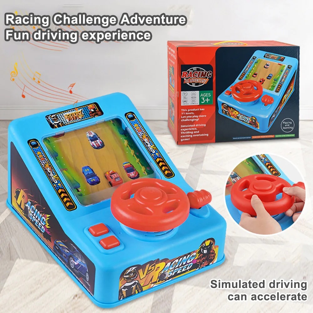 【Children's Steering Wheel Driving Toys Racing Cars Adventure Games ...