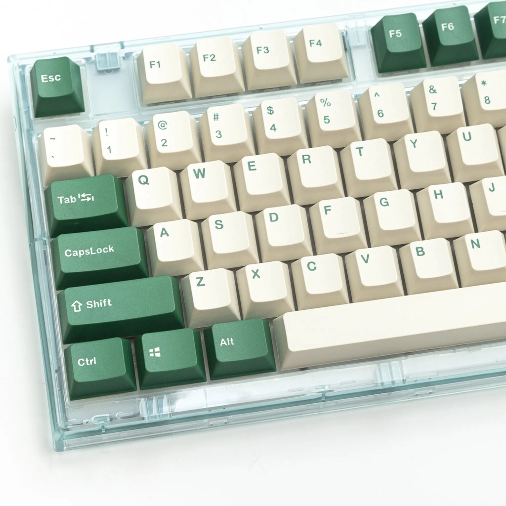 ♡OEM Keycaps Cheese Green PBT Double Shot Keycap For Gaming Mechanical ...