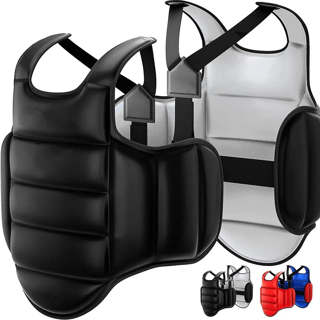 ♠Body Karate Chest Vest per calciare MMA Boxing attrezzature per arti ...