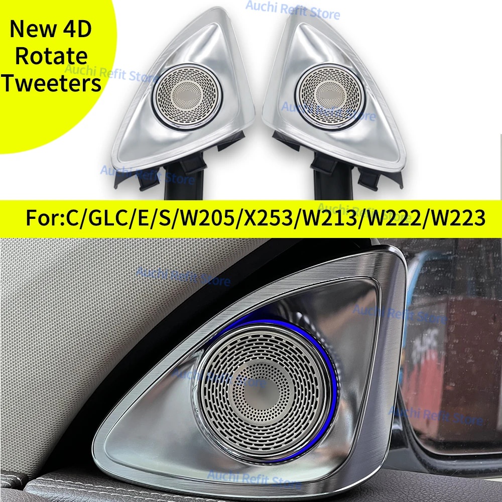 -64 Colors 4D Rotating Tweeter Speaker For Mercedes Benz W213 W205 X253 ...