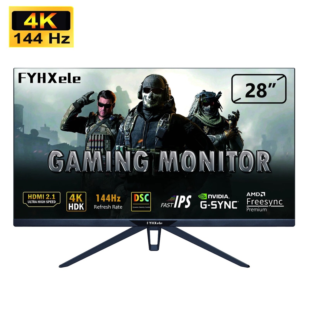 28inch 4K 144Hz PC Gaming Monitors IPS Panel Type C LCD Display 1ms ...