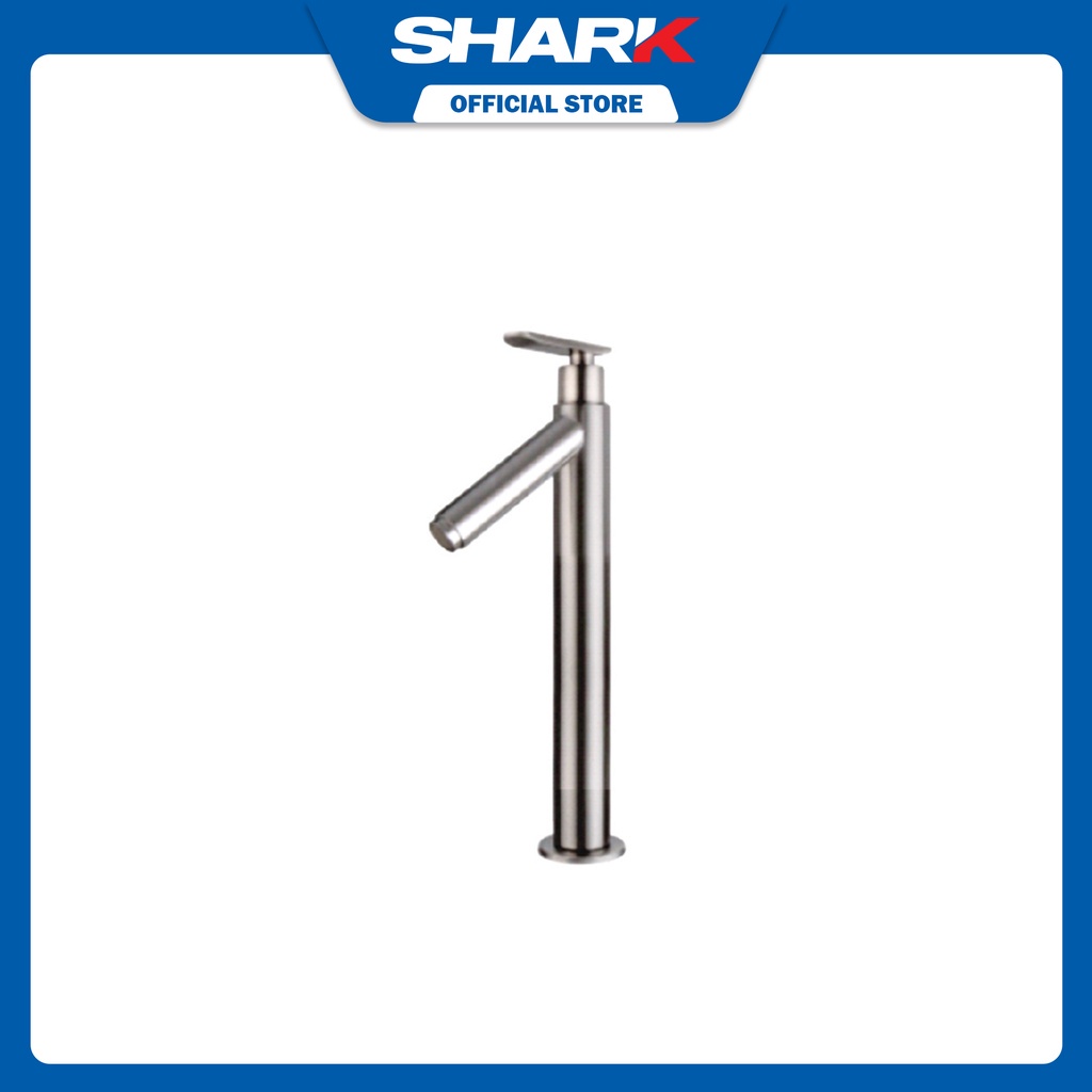 SHARK SF 2243 Basin Faucet Stainless Nickel Finish Tall-Cold Line | Shopee Philippines