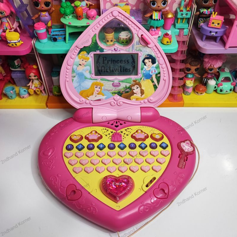 VTECH Disney Princess Magical Learning Laptop - Preloved|Used | Shopee ...