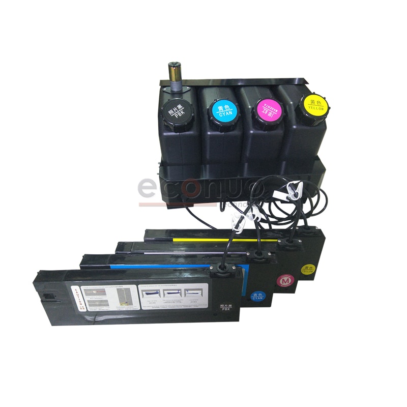 5 Colors UV Ink Tank Bulk Ink Tank System With Level Sensor With Motor ...