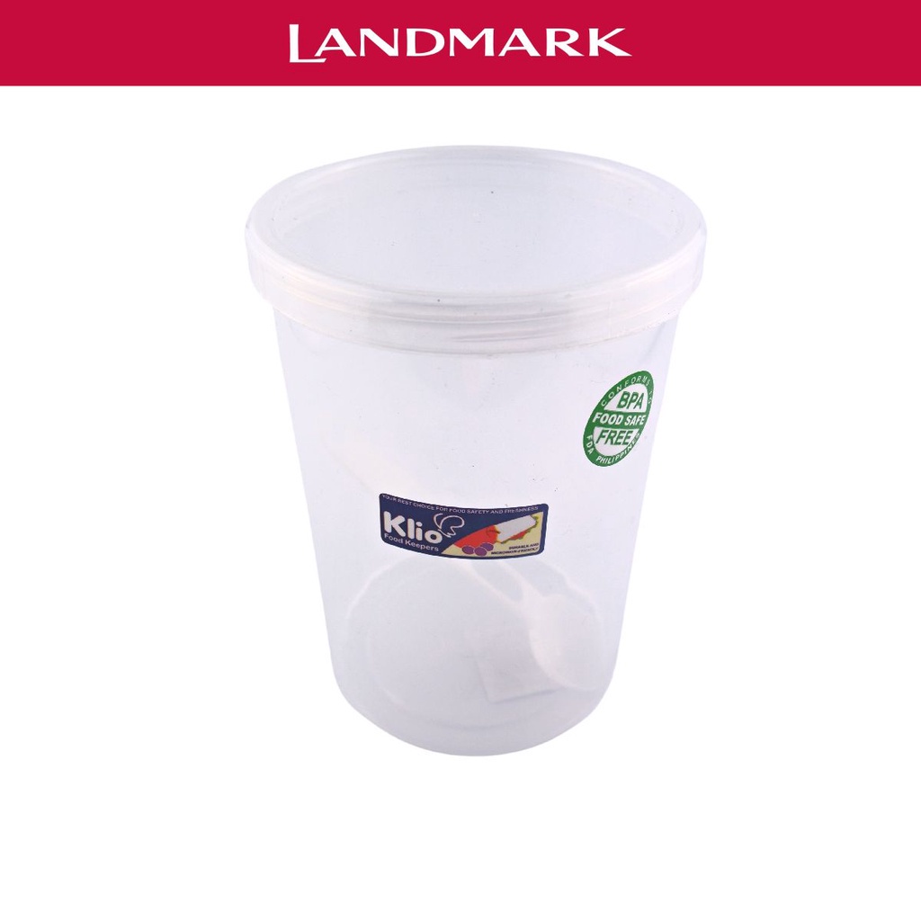 Klio Twist Series Round Food Keeper Tall 1.3L With Spoon | Shopee ...