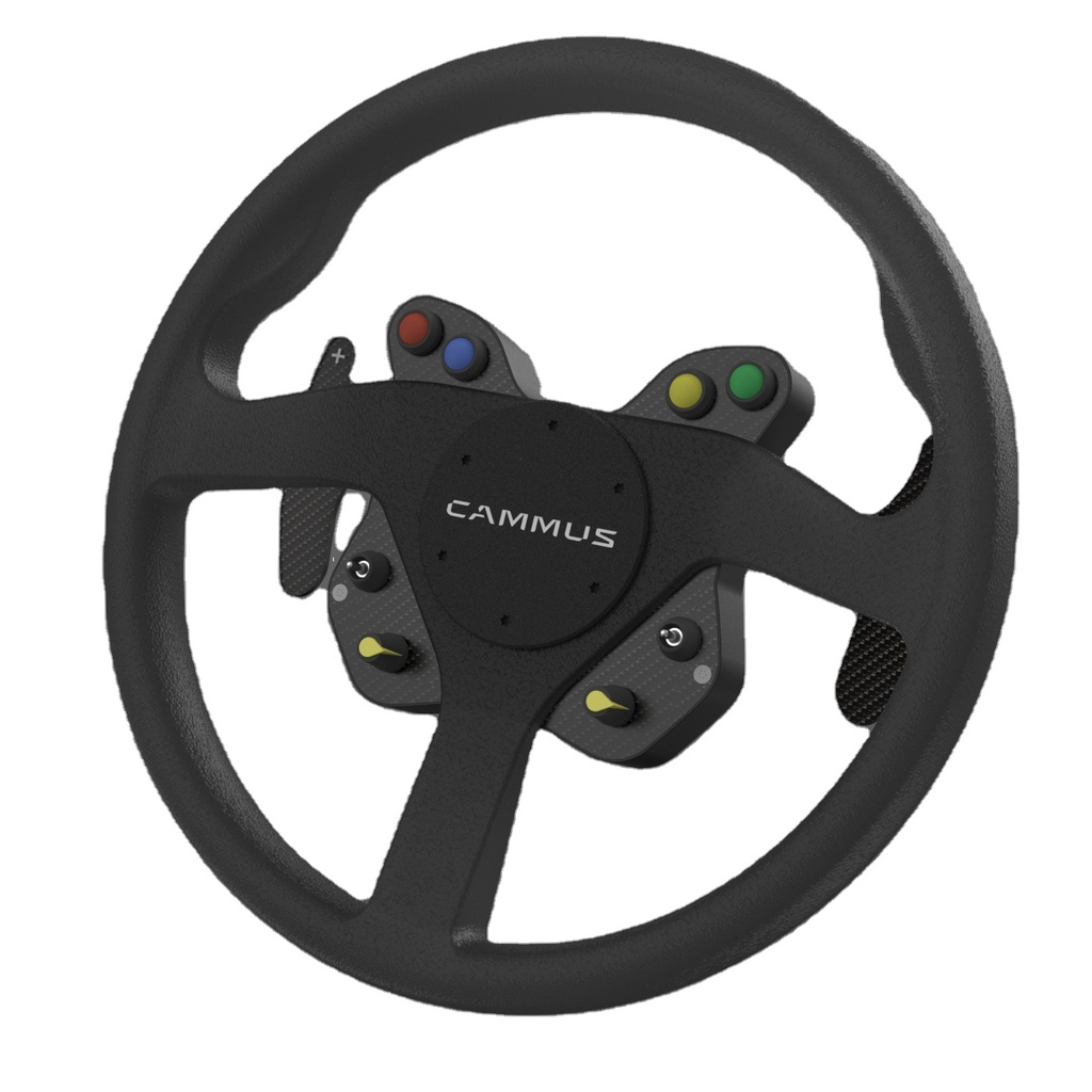 CAMMUS 2022 SIM Racing Simulator Steering Wheel Set with Multi-function ...