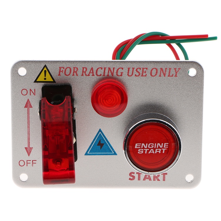 DC 12V LED Toggle Engine Start Push Button Starter Race Car Ignition ...