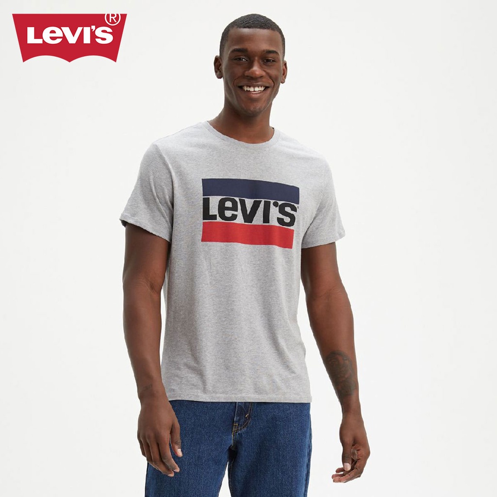 Levi's® Logo Graphic Tee Grey 39636-0002 | Shopee Philippines