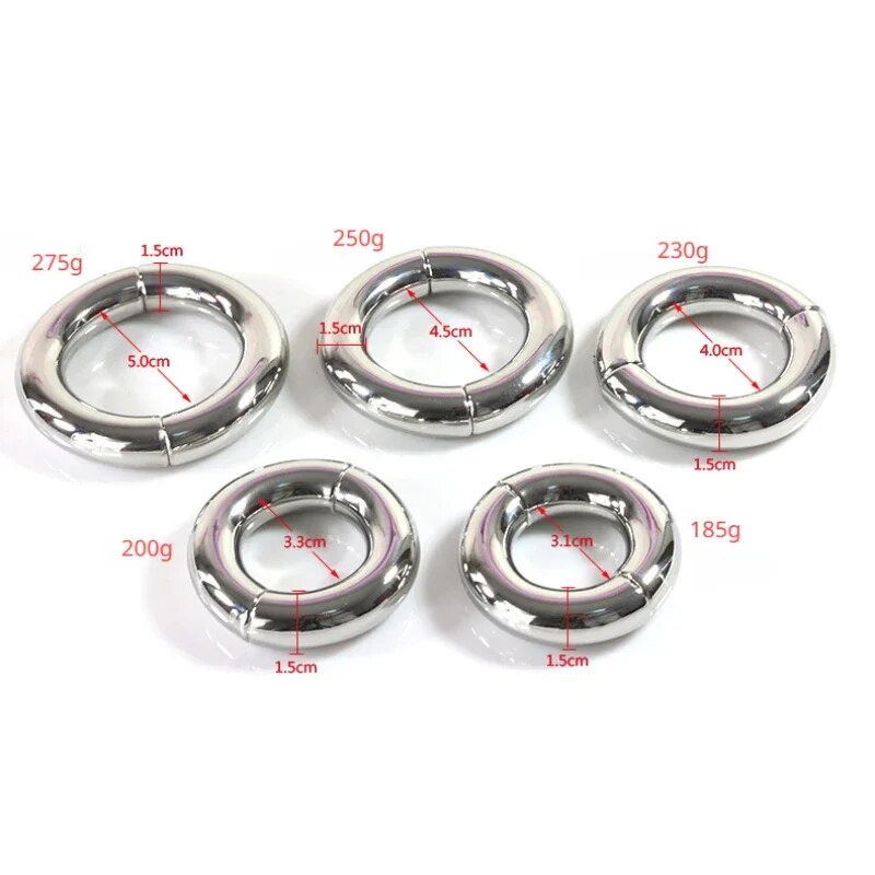 Penis Ring Magnet Pendant Cockring Sex Toy Long Lasting Metal Magnetic