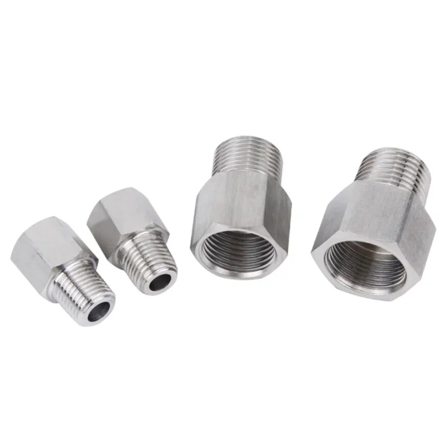 M5 M6 M8 M10 M12 M14 M16 Metric Female to Male Thread 304 Stainless Steel Reducer Pipe Fitting ...