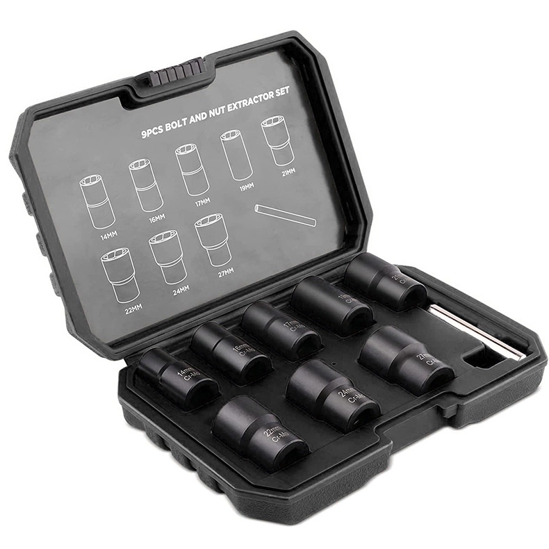 hot sale Twist Sockets Drift Punch Nut Removal Bar set 9pcs socket set ...