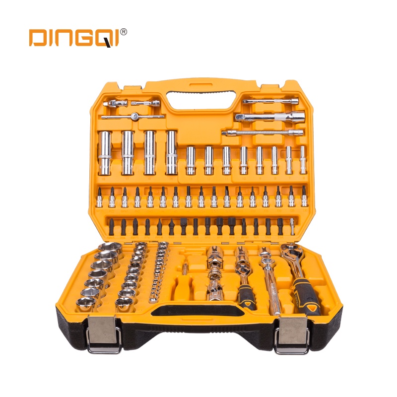 Dingqi 94 PCS Socket Wrench Set With Plastic Box for Auto Repair Hand Tool Sets | Shopee Philippines