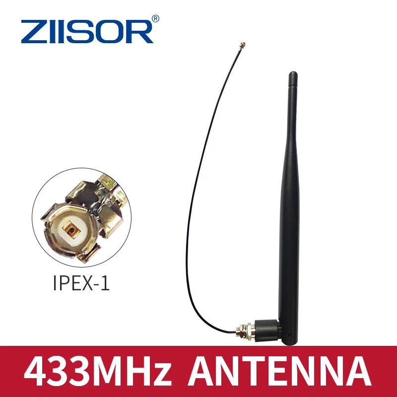 704 LoRa 433MHz Antenna Integrated IPEX Antennas 433 MHz with Cable IPX ...