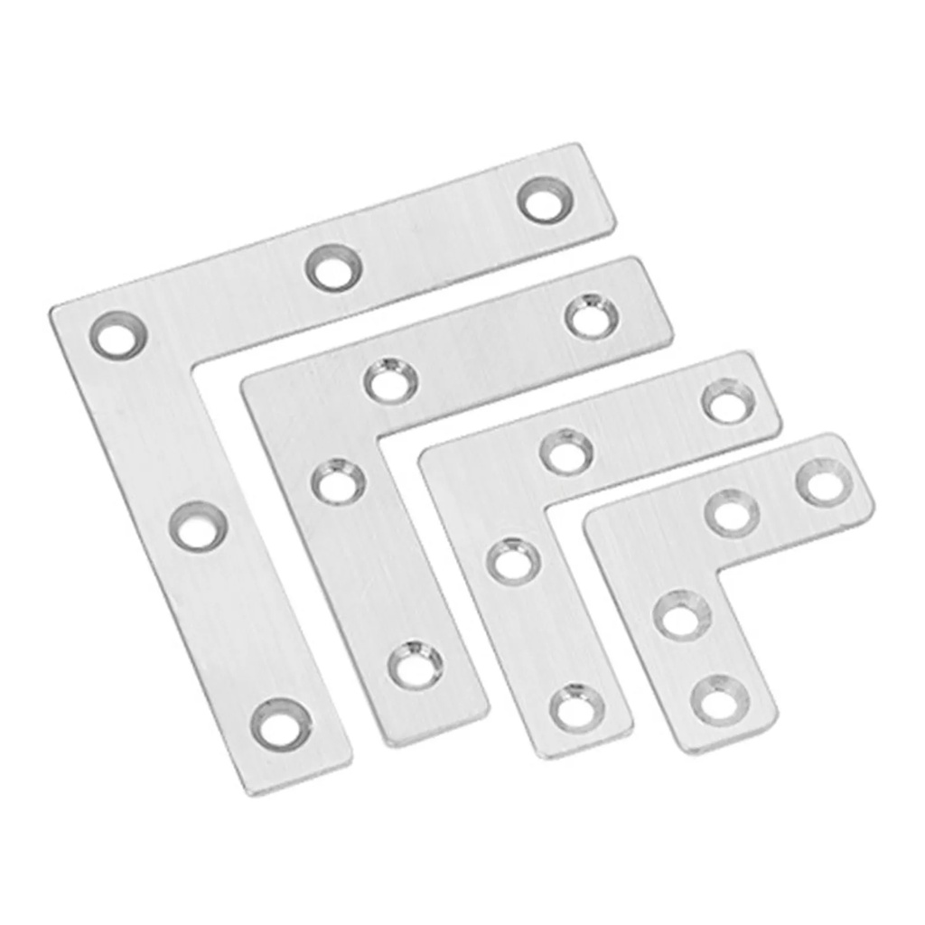 5pcs L-shaped Flat Bracket stainless steel connector Plain Angle joints ...