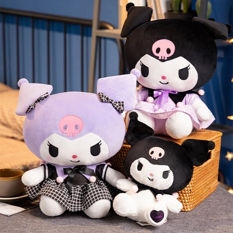 73q TAKARA TOMY Kawaii Kuromi Plush Toy Stuffed Japanese Style Anime ...