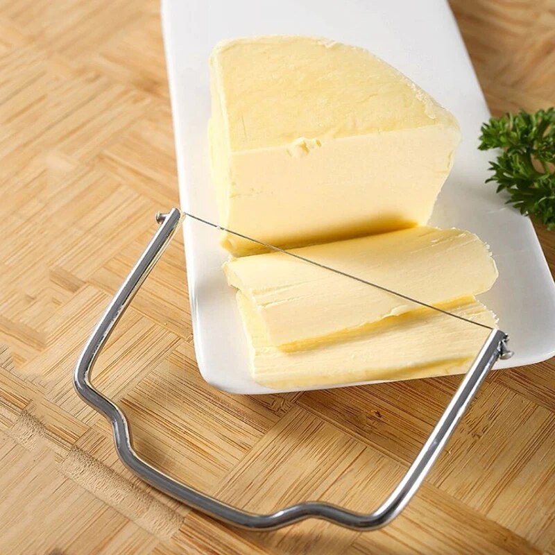 Cheese Butter Wire Slicer Stainless Steel Handheld Butter Cutter Butter ...