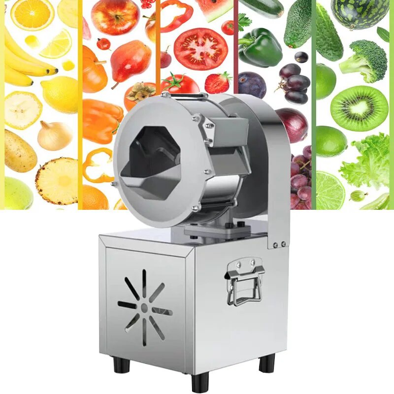 5-6kg/min Electric Food Vegetable Cutting Machine Cutter Slicer Cabbage ...