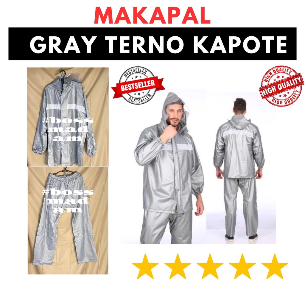 Gray Terno Kapote for Yamaha Sniper 135 / Yamaha Sniper 150 Makapal ...
