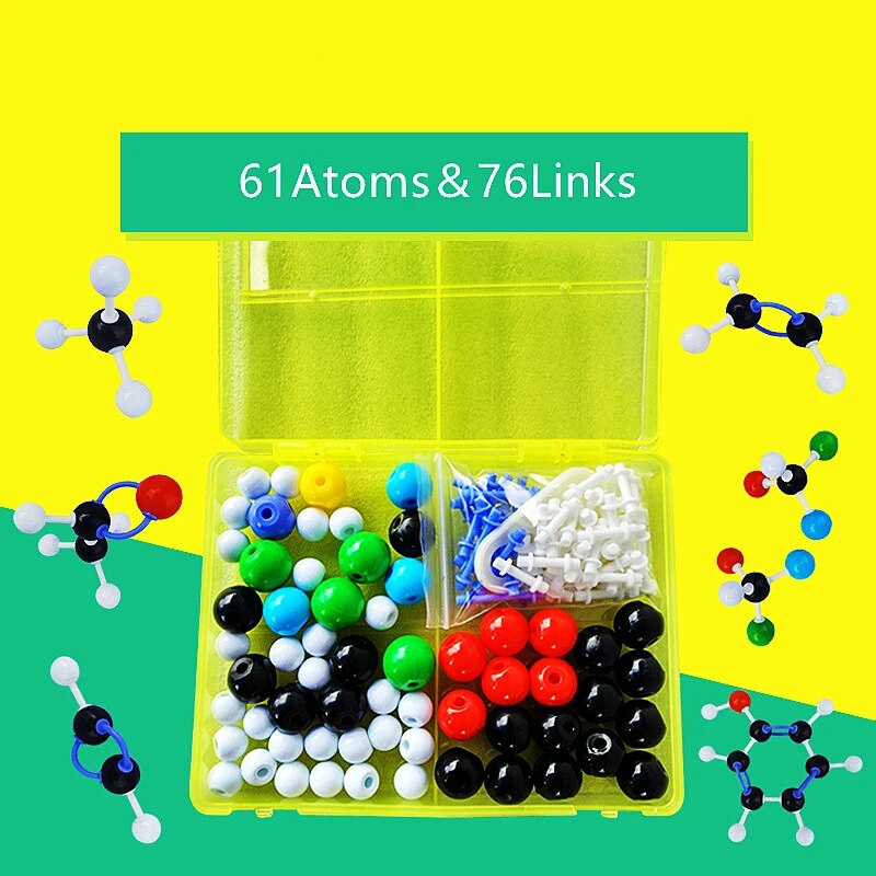 76t Chemical Molecular Model Kit 61 Atom Structure Set Organic ...