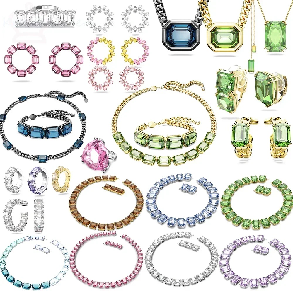 ⋌2023 New Millenia Fine Jewelry Set Charming Women's Bracelet Green ...