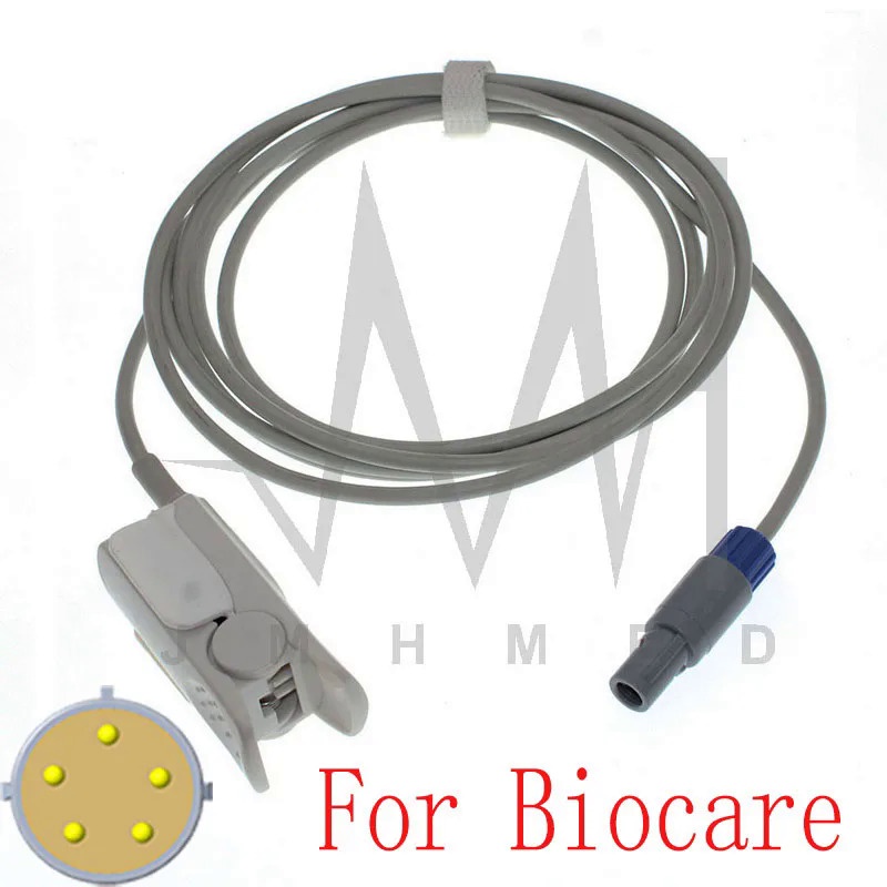 ★Compatible with spo2 Sensor of Biocare Patient Monitor,5pin 3m Adult ...
