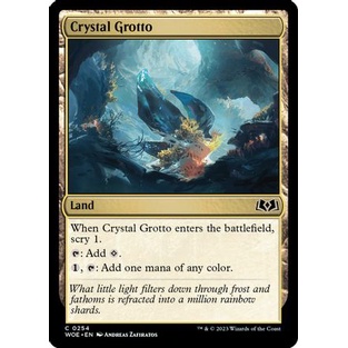 MTG - Crystal Grotto [WOE] - Land | Shopee Philippines