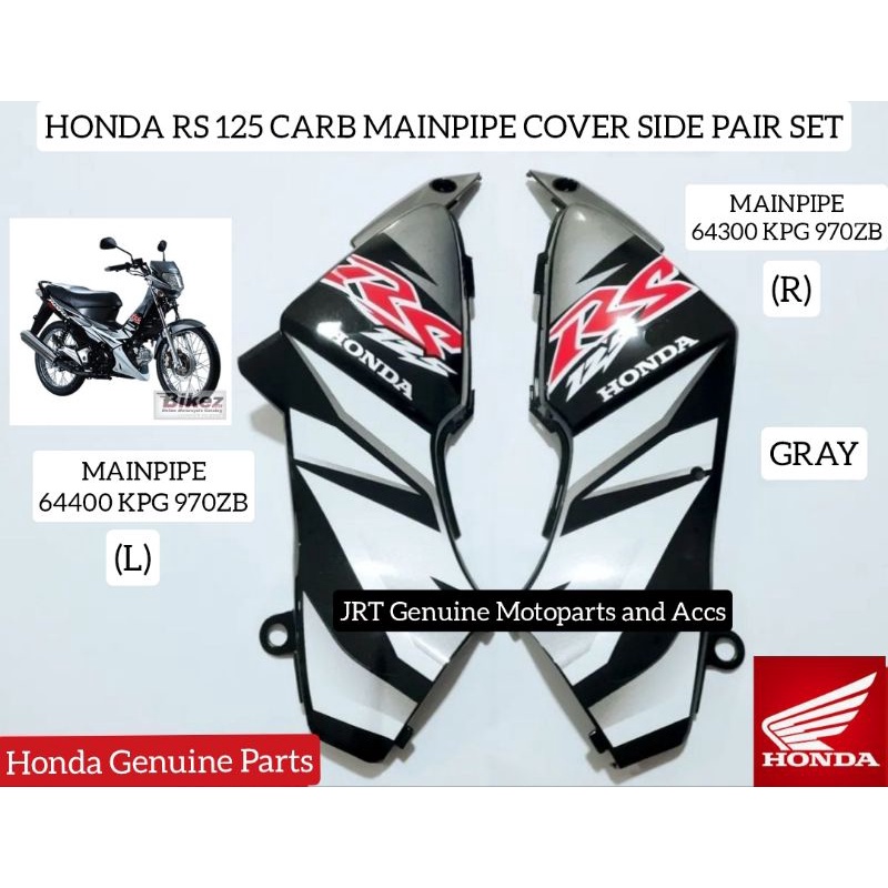 Honda RS 125 Carb Genuine Original Mainpipe Cover Pair Set Gray ...