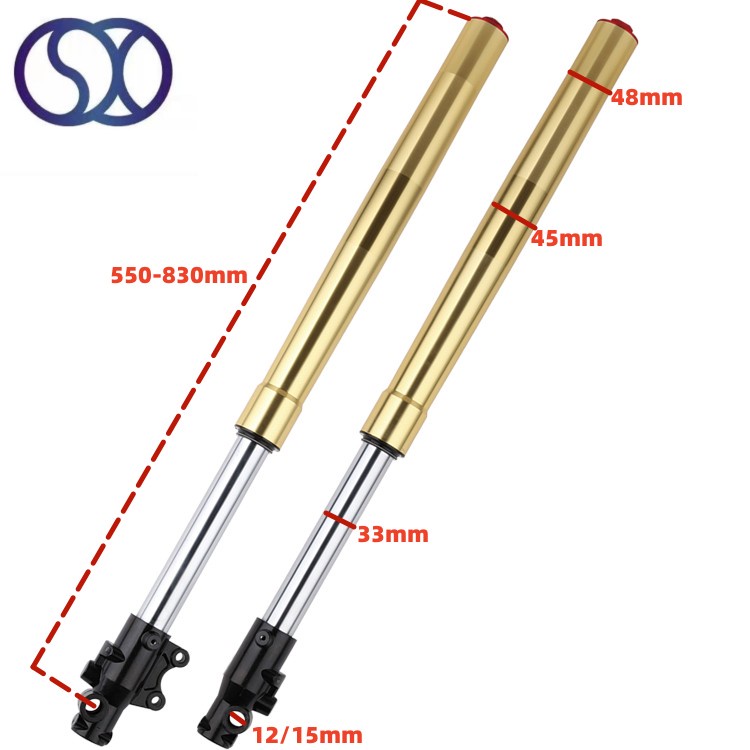 High Quality Upsidedown Front Fork Inner Tubes 33mm Inverted Shock ...