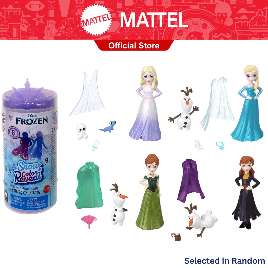 Disney Frozen Small Dolls Snow Reveal Surprise Pack with Mini Dolls ...