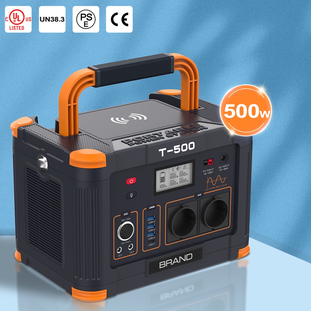 500W Home use Emergency Lithium Battery Solar Generators Portable ...