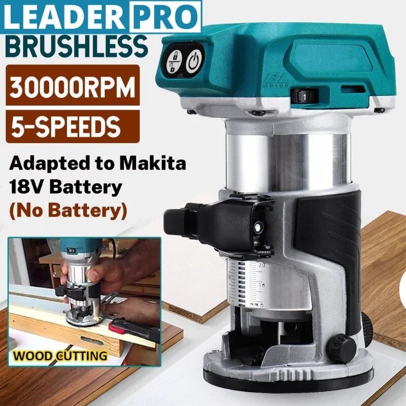 30000 RPM 5 Speeds Brushless Cordless Electric Hand Trimmer Inclined ...