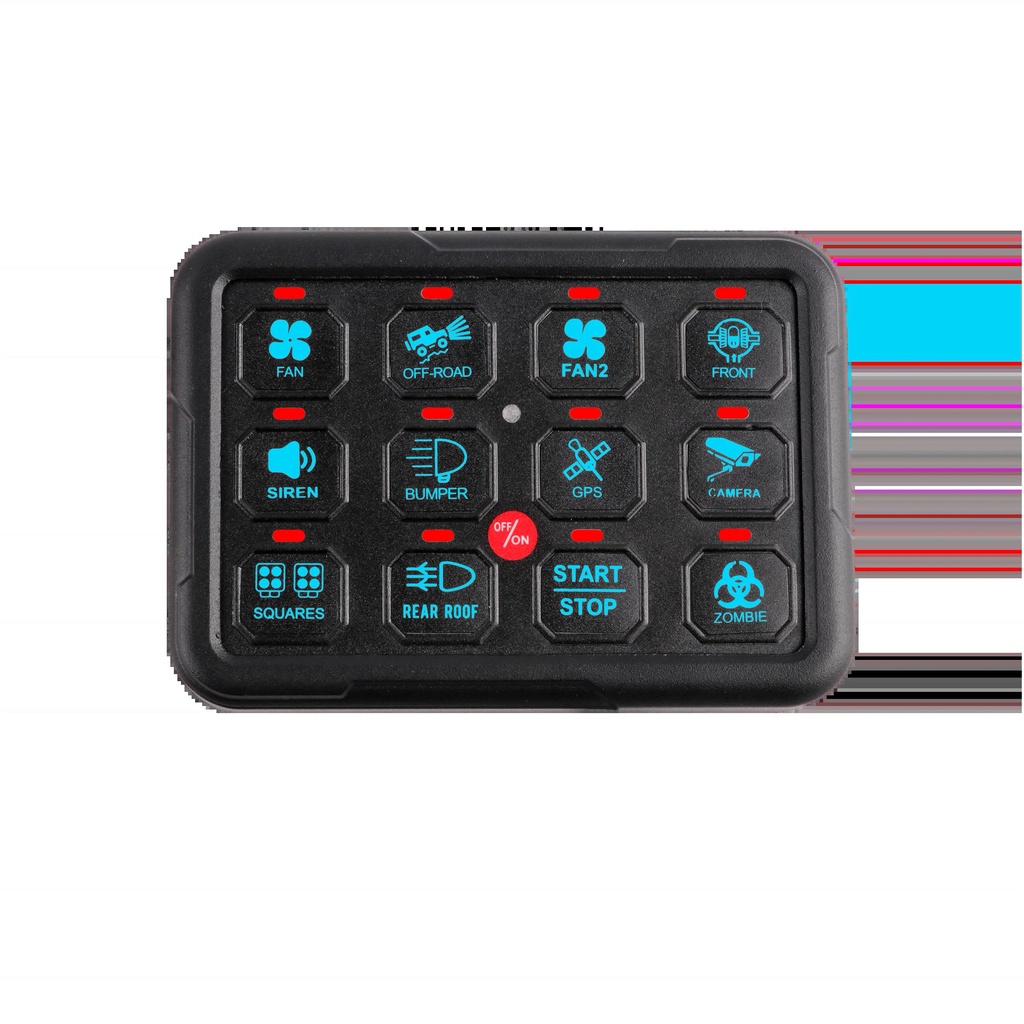 Universal RGB 12 Way LED Touch Switch Panel with App Control Switch ...