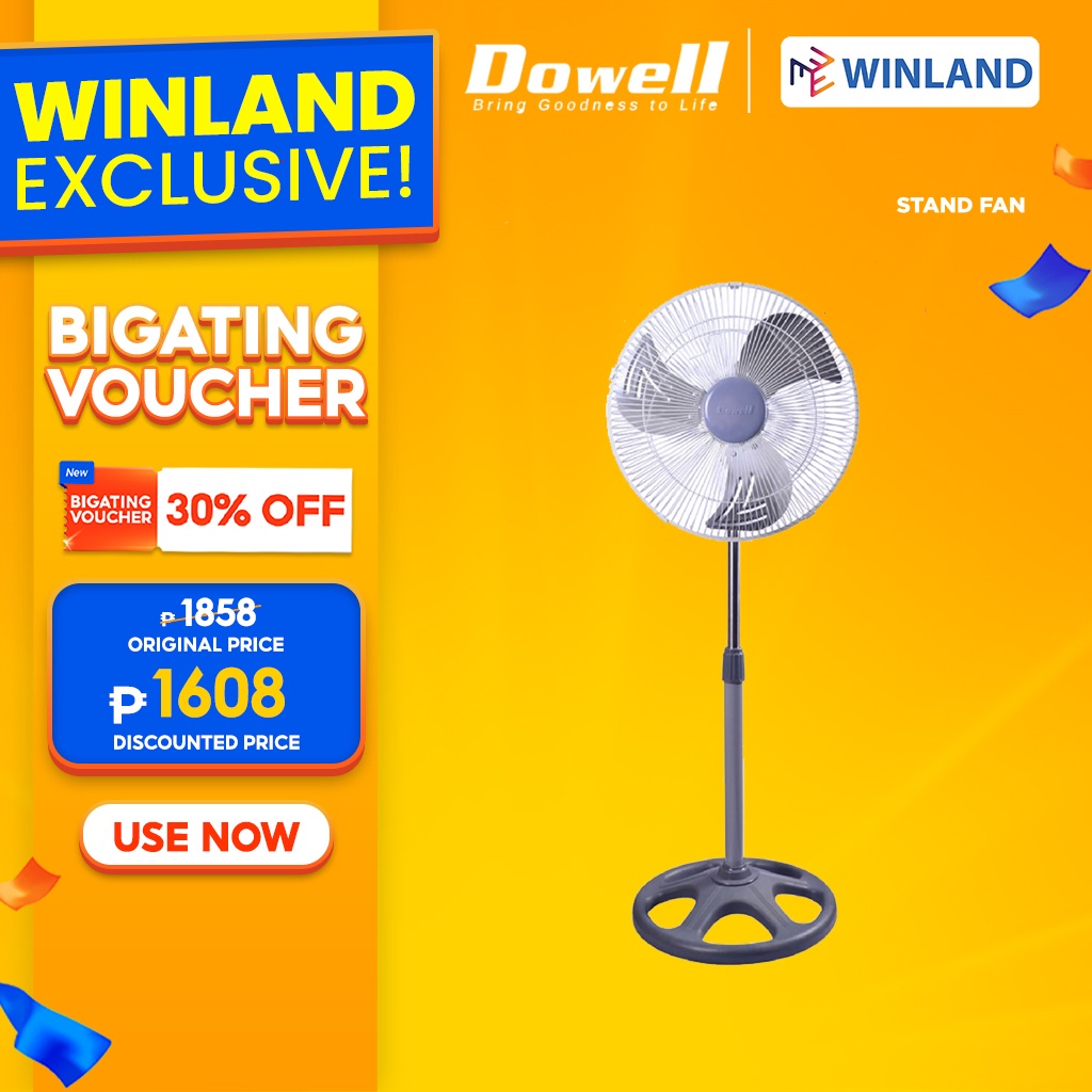 Dowell by Winland Powerful Industrial Stand Fan Electric Fan 16" IFST ...